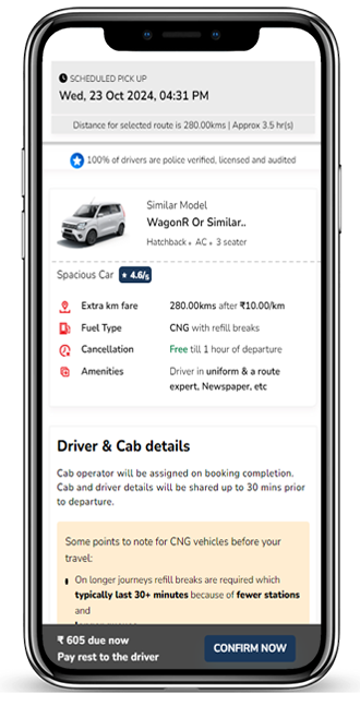 Book One Way Cab | Outstation taxi service - Dreamcab